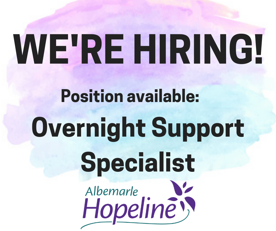 Albemarle Hopeline : Who We Are : Employment