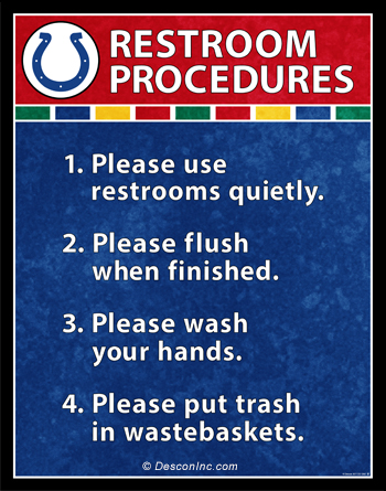 School Procedure Signs | Hallway Signs | Custom Signs | Descon