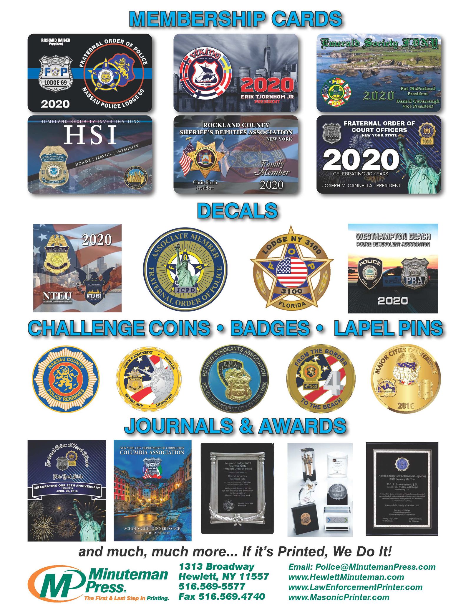 Law Enforcement, Police, FOP, PBA, Fraternal Order of Police, 30 mil ...