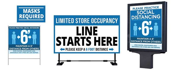 Social Distancing Printing - Signs, Posters, Decals, Floor Graphics ...