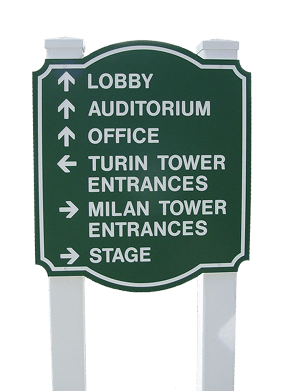 Engraved Plastic Wood & HDPE Color-Core Rugged Outdoor Signs