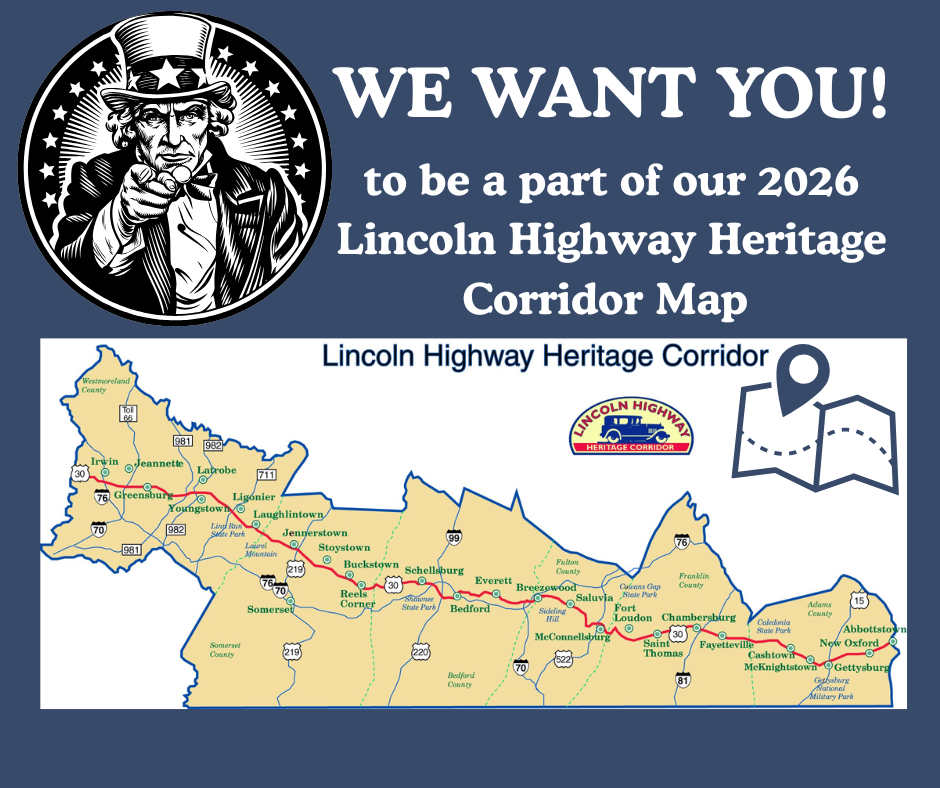 Get Featured on the 2026 Lincoln Highway Map (PA Corridor)