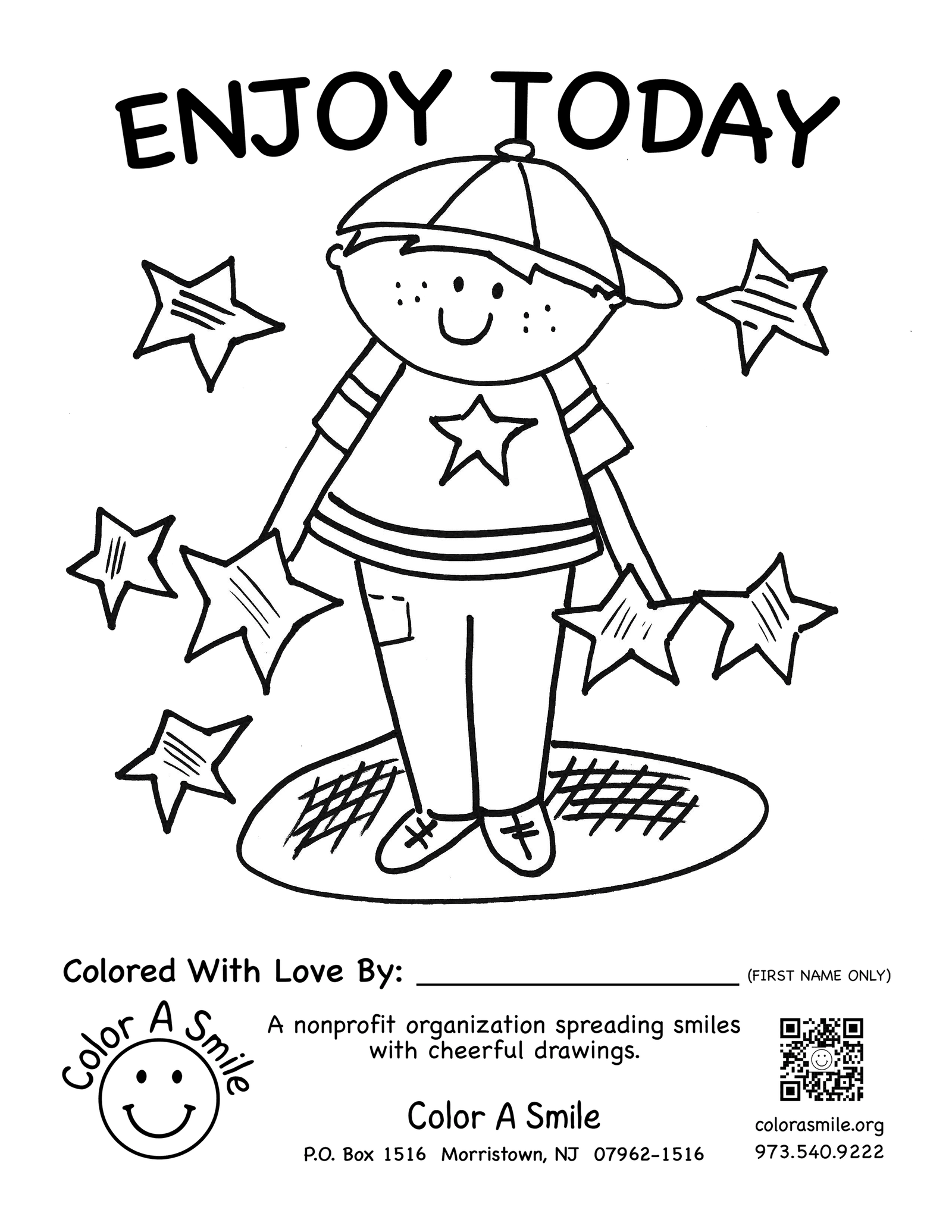Download Fun Coloring Pages to Volunteer- Color A Smile