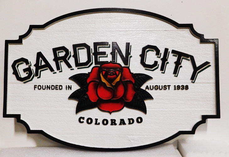 City and village welcome, entrance and wayfinding signs.