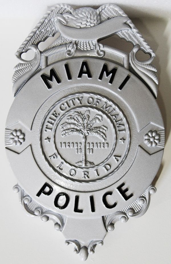 3D Brass,Silver, Painted or Wood Police Badge & Patch Plaques