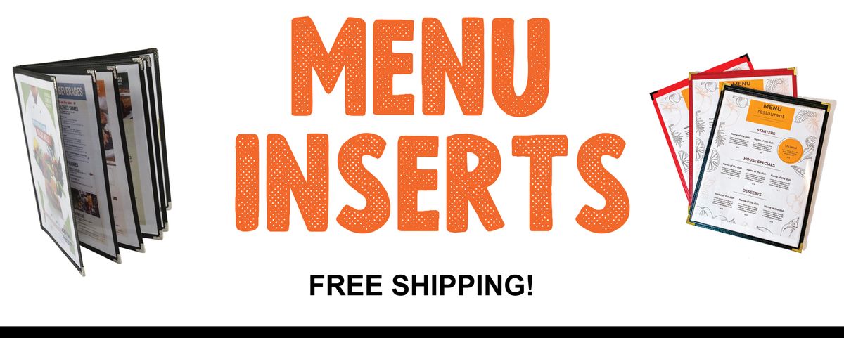 Menu Inserts