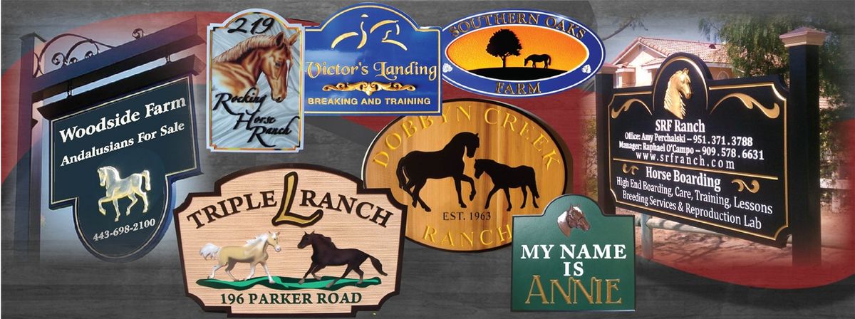 equestrian signs,horse farm signs, horse signs, equine signs, Carved ...