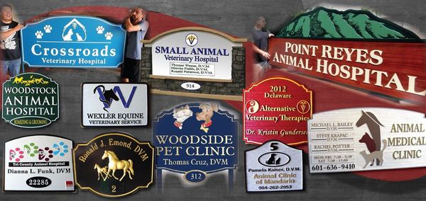 veterinary , pet, animal hospital signs