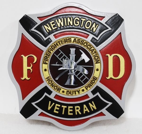 3D Brass,Silver, Painted Firefighter Badge & Patch Plaques