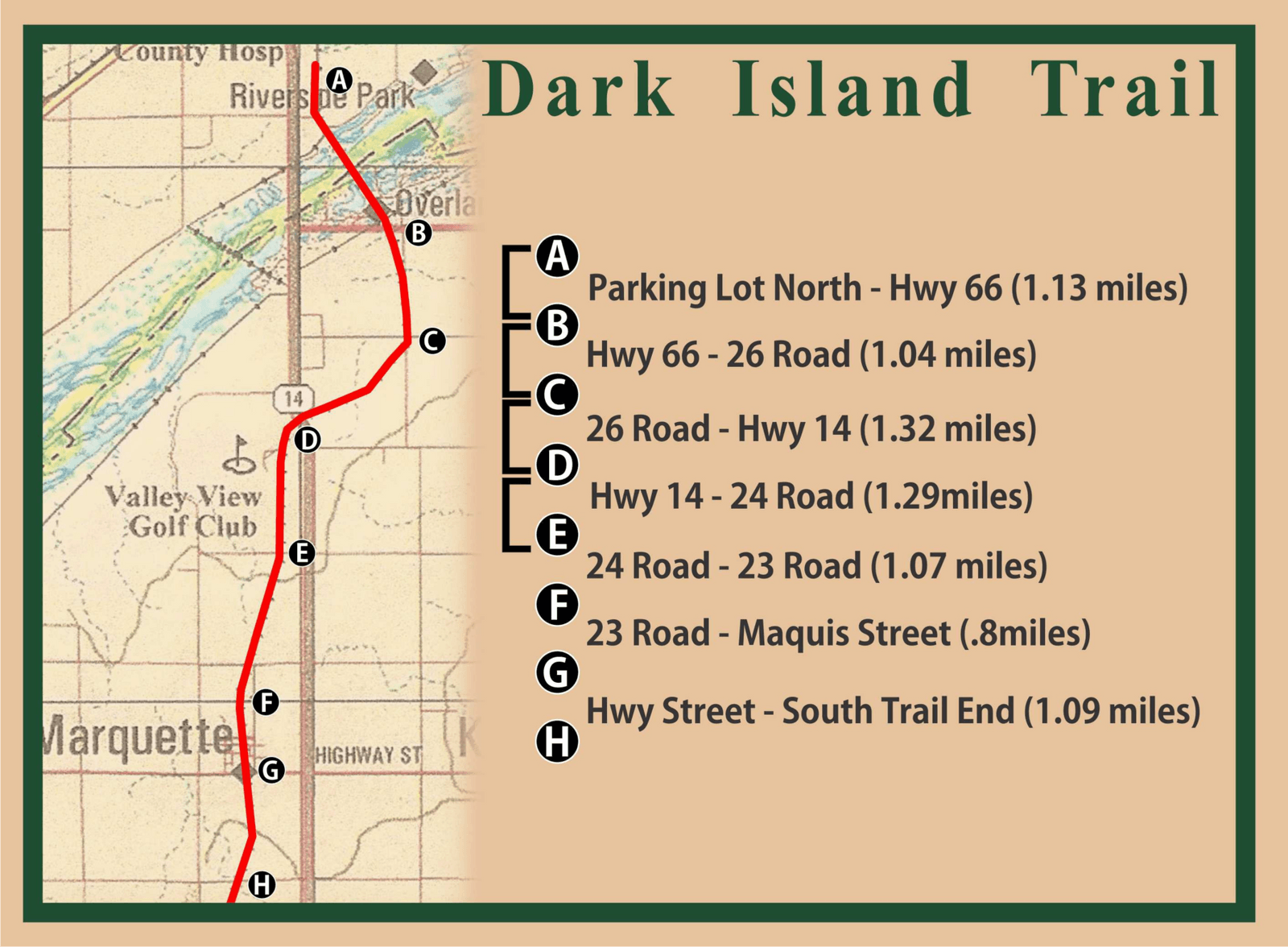 Maps and Parking : Dark Island Trail : Platte Peer Group