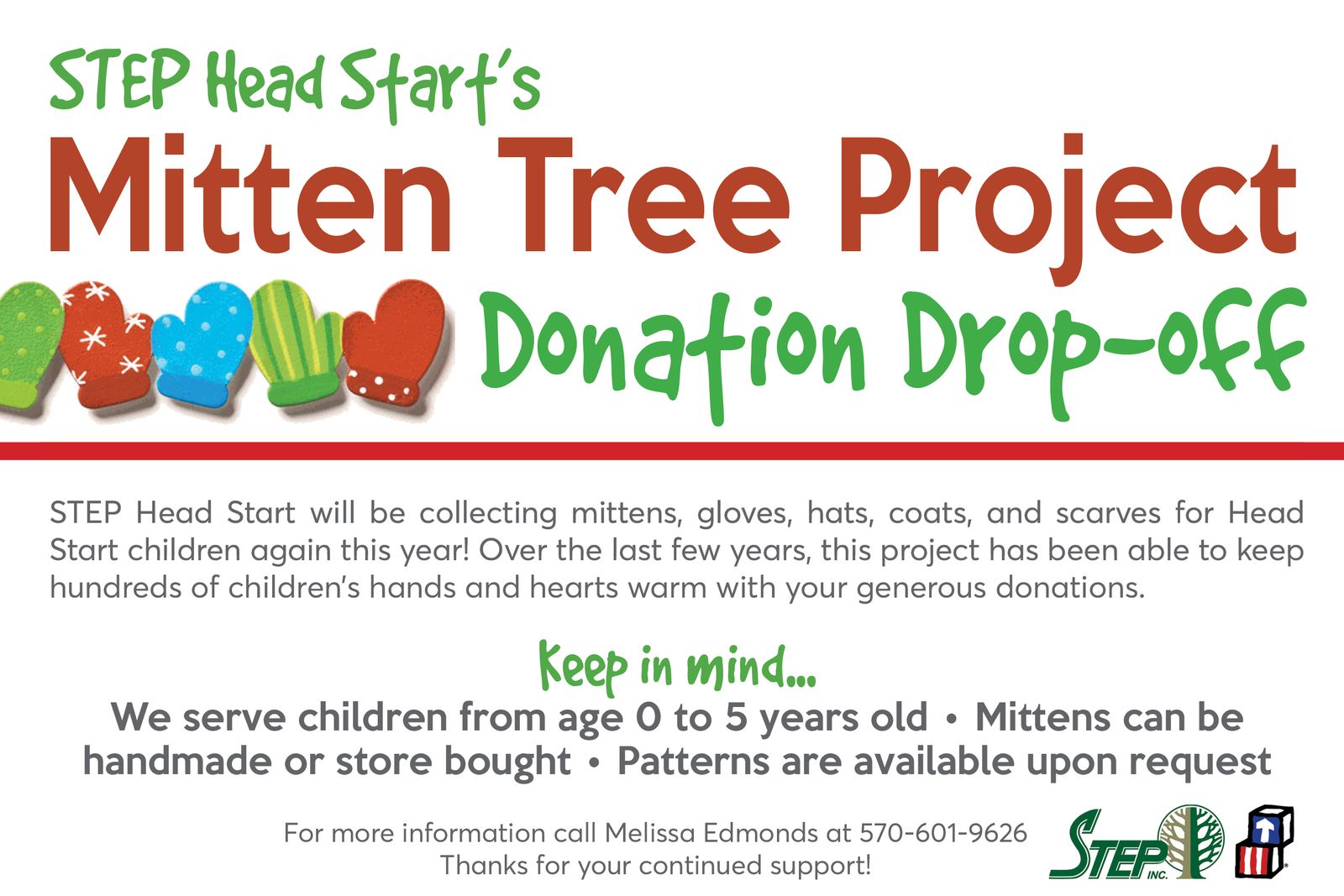 STEP Head Start Mitten Tree