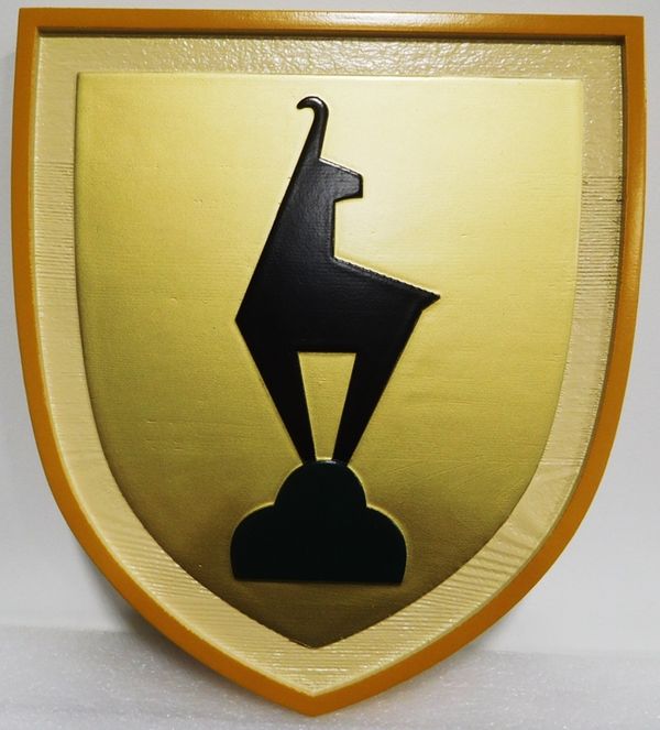 Carved 3-D Wood, Bronze, Brass, Silver or Painted Club Emblem Plaques