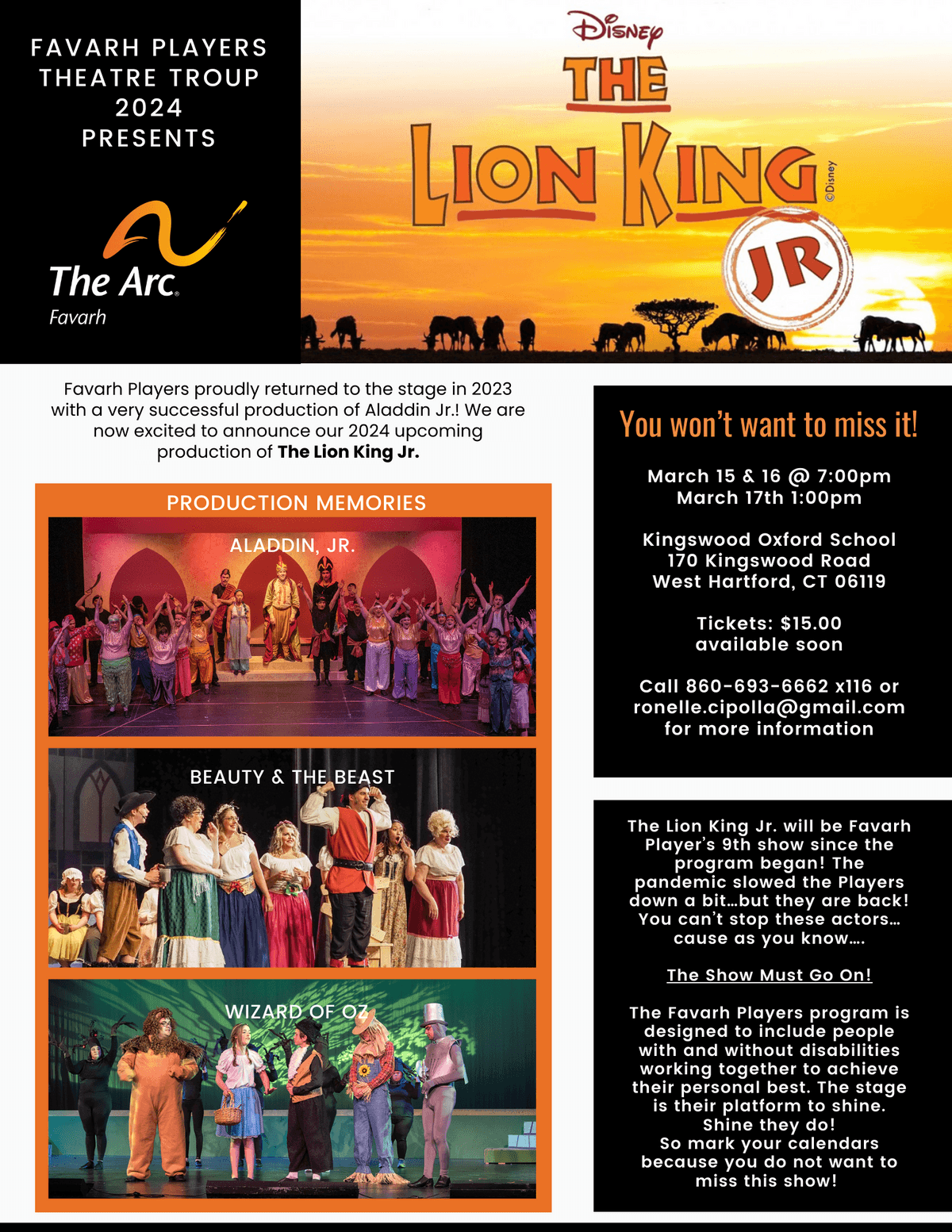 Theater Program : A Healthy Lifestyle (Recreation) : Programs : Favarh ...