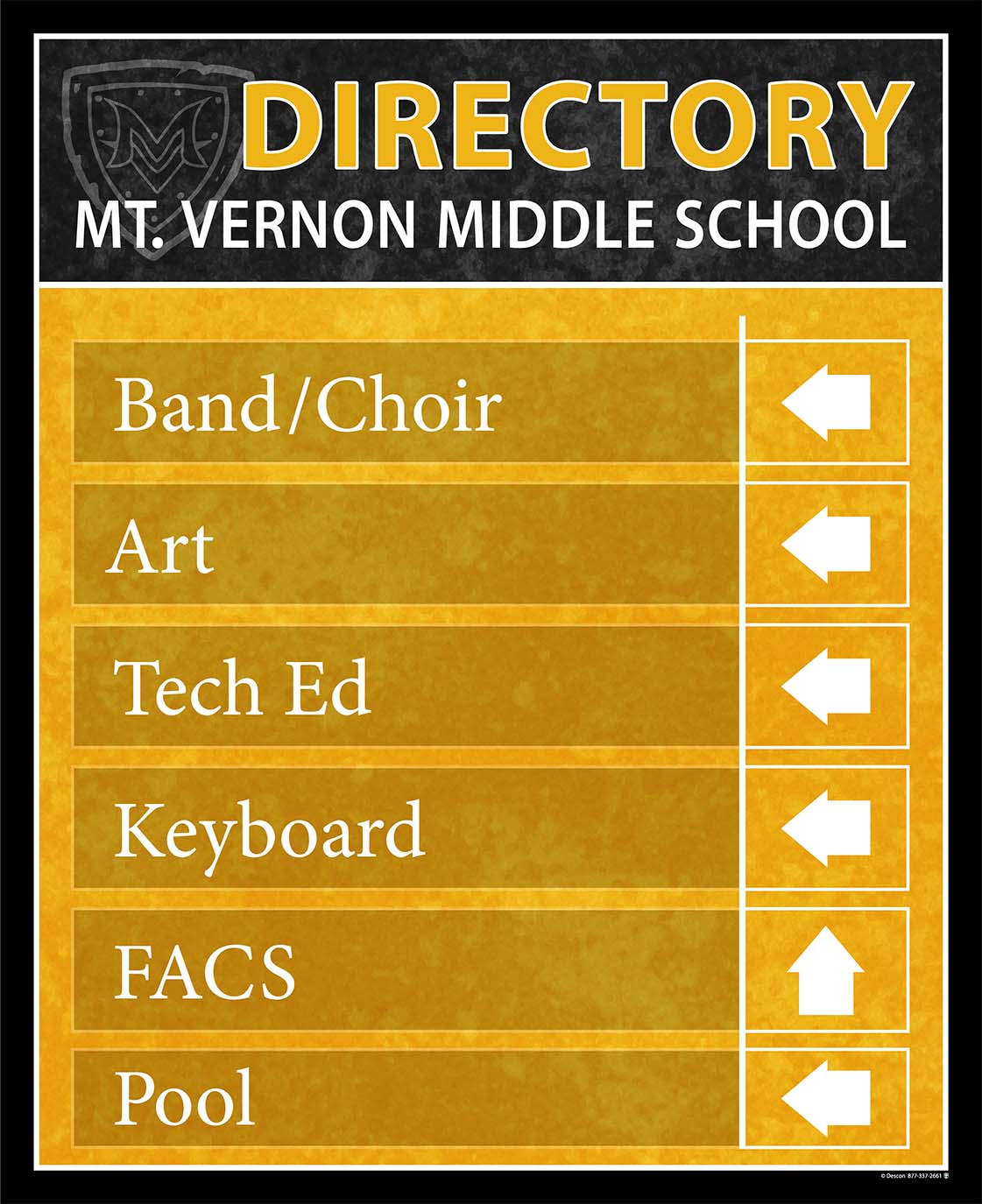 School Directory Boards | Custom Signs | Descon Sign Company