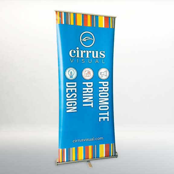 Retractable Banner Stands | Roll-Up Banner Stands | Cirrus Visual in ...