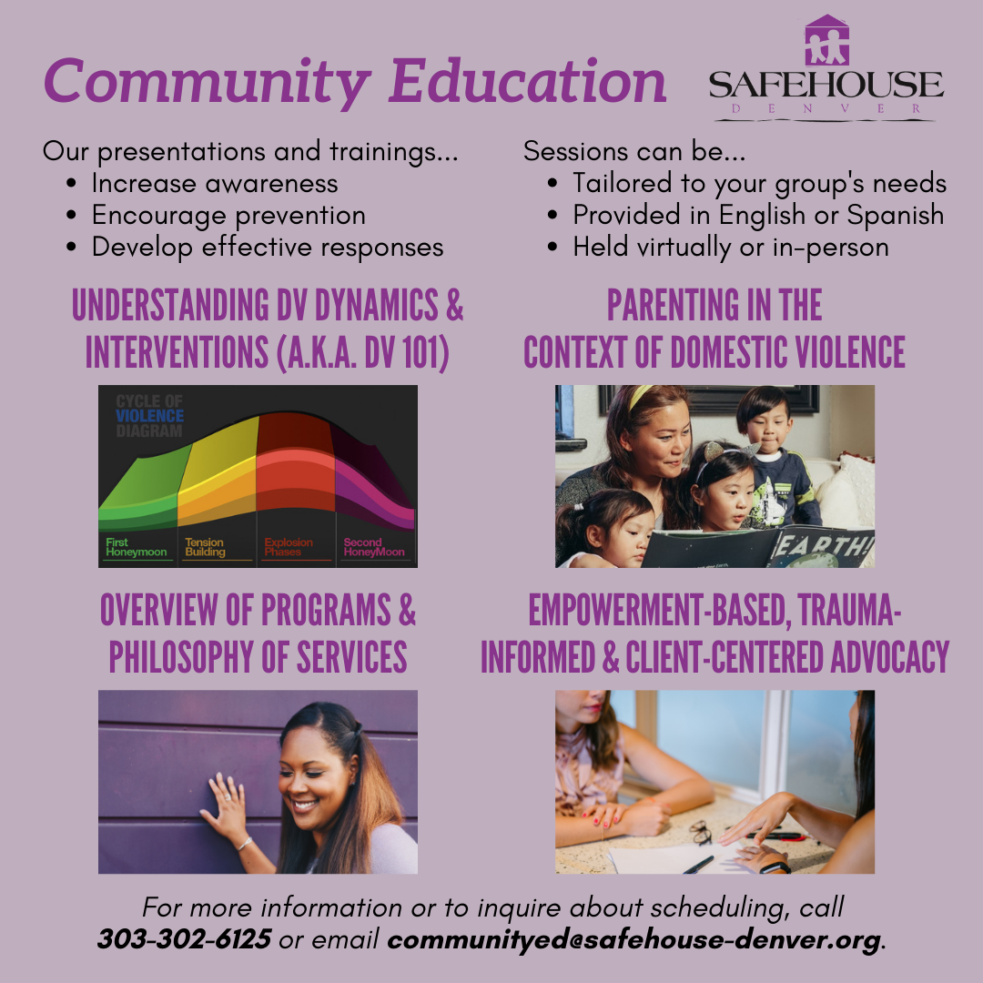 Community Education - SafeHouse Denver