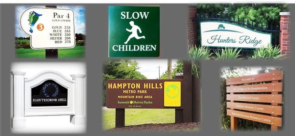 Engraved Plastic Wood & HDPE Color-Core Rugged Outdoor Signs