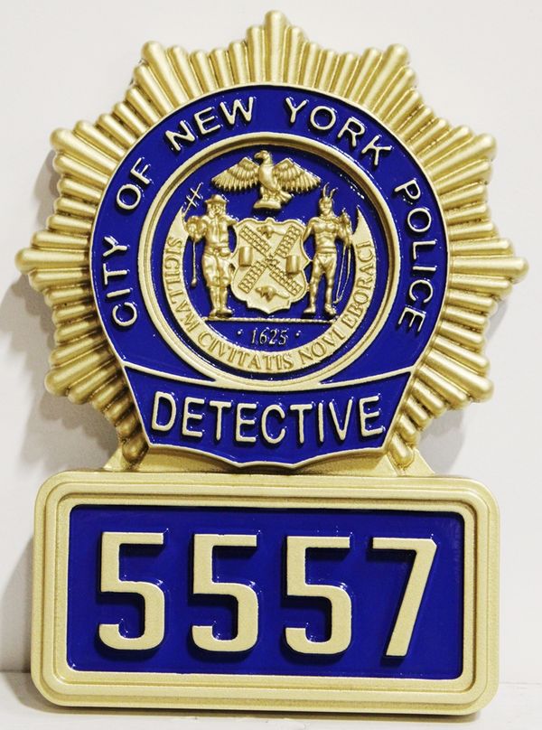 3D Brass,Silver, Painted or Wood Police Badge & Patch Plaques