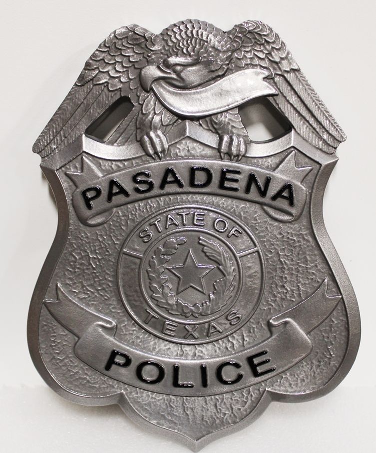 3D Brass,Silver, Painted or Wood Police Badge & Patch Plaques