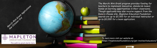 Marchi Mini Grants : News & Events : Mapleton Education Foundation