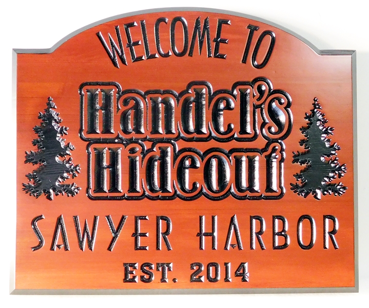 wood cottage signs, wood cabin signs,carved wood plaques, rustic signs